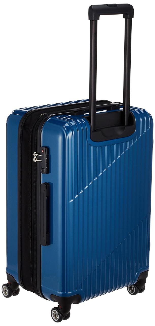 [エース] スーツケース キャリーケース キャリーバッグ mサイズ 5泊6日 6泊7日 64L/70L(拡張時) 容量拡張機能 双輪キャスター 4.3kg クレ