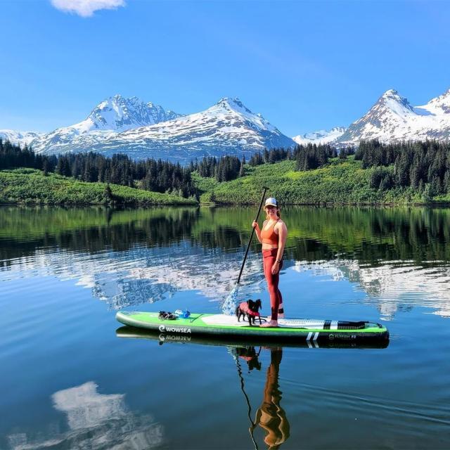 WOWSEA Flyfish F2 SUP サップ アップパドルボード サップボード 12’(365cm)×32”(81.5cm)×6”(15cm) グリーン パドルボード | レーシン