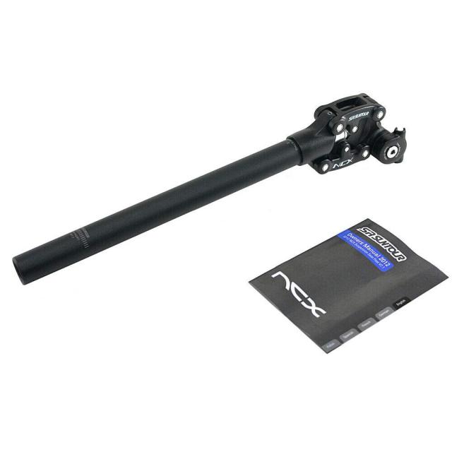 その他のスポーツ SR Suntour SP12 NCX Suspension Seat Post with Protective Cover 27.2X350mm,Black, VK2350