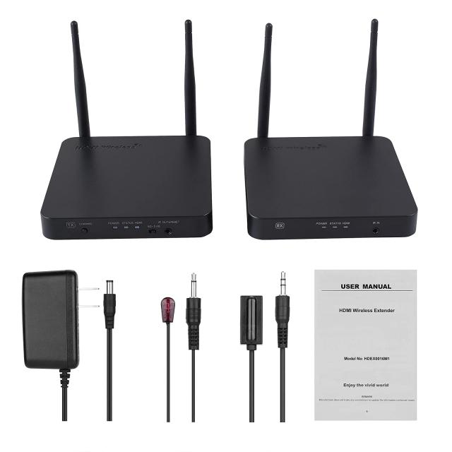 KZNTAKU ワイヤレスHDMI送受信機セット【日本技適認証取得】最大200m長