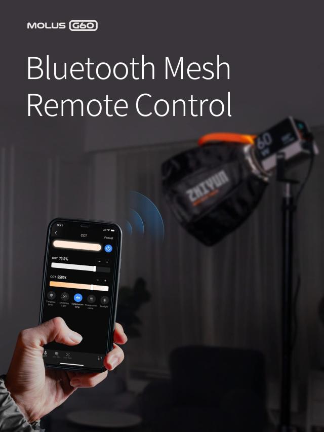 公式旗艦店] ZHIYUN MOLUS G60 LEDビデオライト 60W,撮影ライトCRI 96+