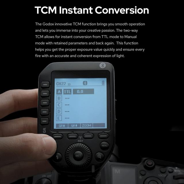 Godox XPROII-O 2.4G ワイヤレス フラッシュ トリガー トランスミッター TTL オートフラッシュ 1/8000s HSS 大型 LCD スクリーン 32 チャ