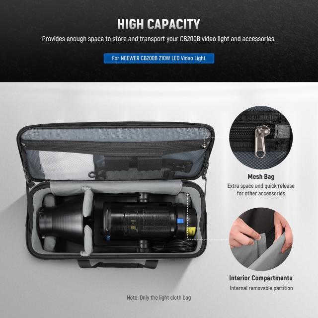 NEEWER キャリングバッグ ショルダーストラップ、ハンドル 可動