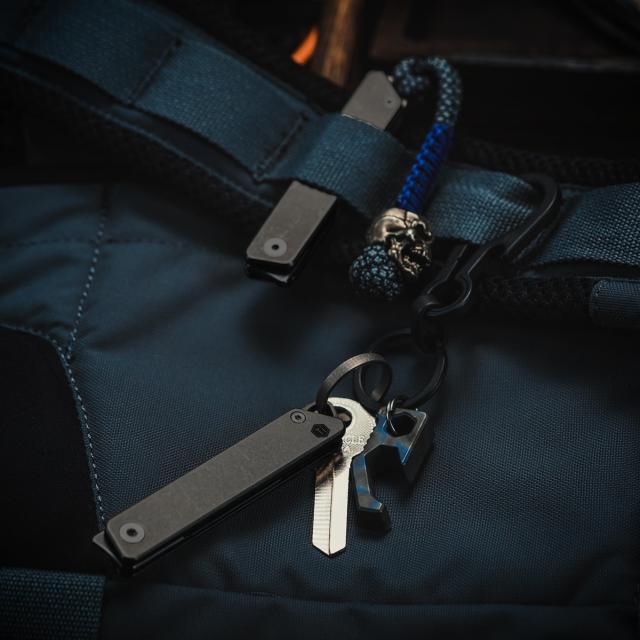 KeyUnity KK02BK チタンナイフ 折り畳みナイフ 小型フォールディング