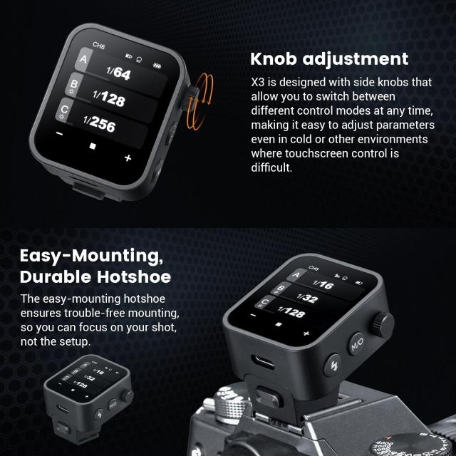 技適マーク GODOX X3-F X3F X3 F トリガー 送信機 TTL 2.4G ワイヤレス 高速同期 TTL オート/マニュアル/マルチフラッシュ X3 フラッシュ