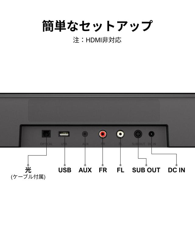 ULTIMEA テレビ用 サウンドバー 7.1CH サラウンド サウンド システム App制御対応 ピーク電力330W テレビスピーカー サブウーファー/サラ