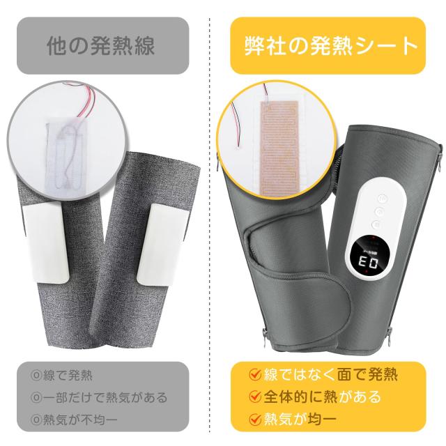 ふくらはぎケア ジッパー+面ファスナー 着脱易い 軽音 ふくらはぎ