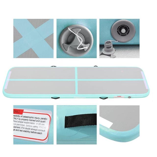 Fbsport 2/3/4/5/6M エアトラック 体操 マット エアーマット 折り畳み可能 インフレータブル 電動エアーポンプ付き 自宅用 トレーニング