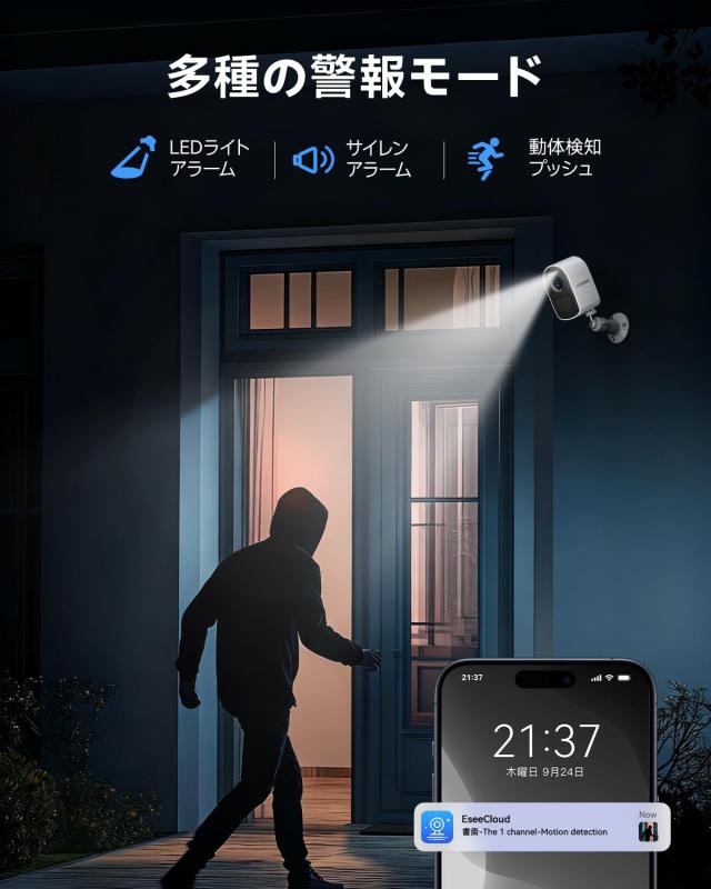 【タッチパネルモニター付き】ACEMO 防犯カメラ 屋外 ソーラー モニター付き 2台セット 400万画素 2.4G＆5GHzWiFi 監視カメラ 屋外 電源