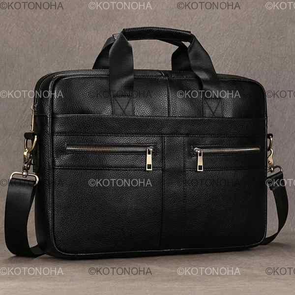 Newsbirds-男性用本革ブリーフケース、コンピューターバッグ、男性