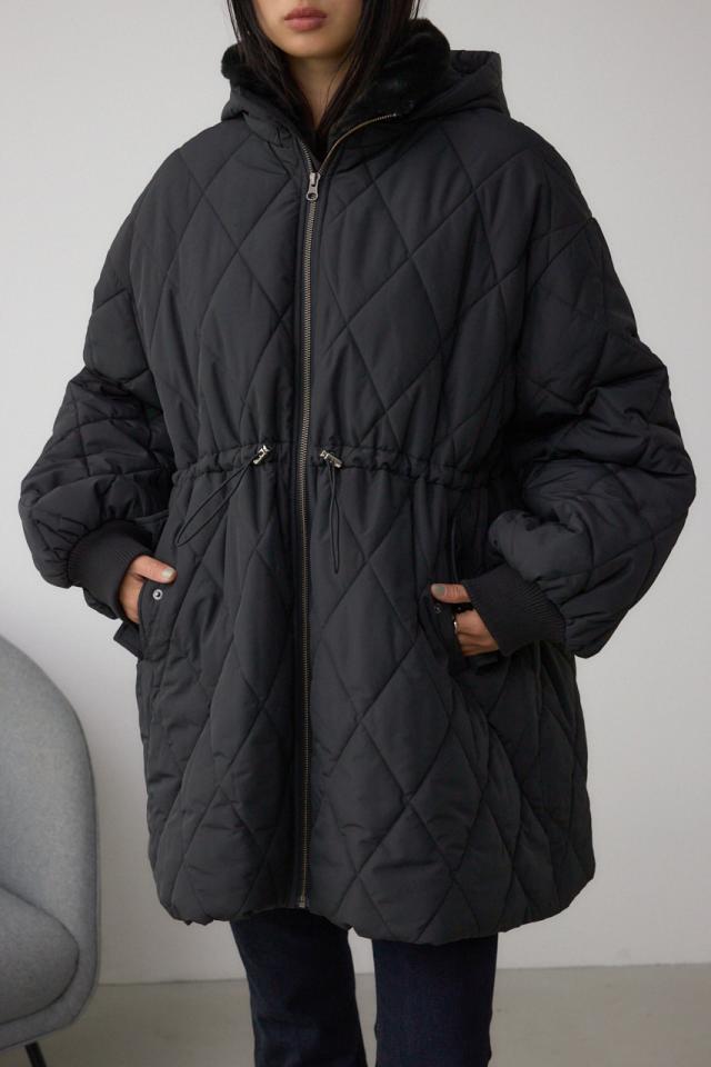 キルティング中綿ミドルコート WOMENSレディース