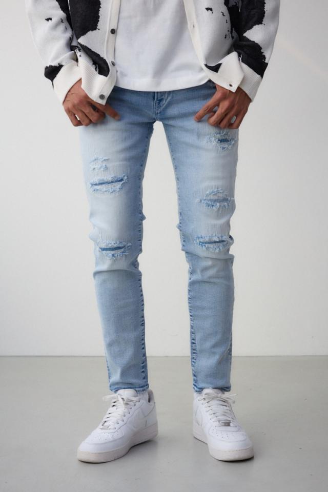 AZUL DENIM リペアスキニー MENSメンズ