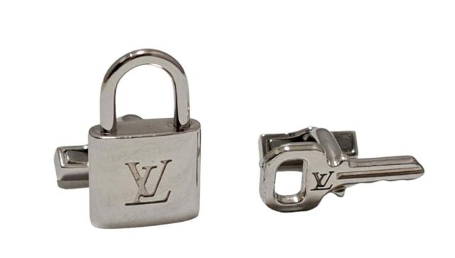 ルイヴィトン ブトンドゥ マンシェット エ クレ カフス カギ カデナ SV925 鍵 シルバー カフリンクス カフスボタン メンズ LV LOUIS VUIT