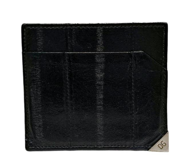 ドルチェ&ガッバーナ カードケース 名刺入れ パスケース イールレザー ブラック 黒 定期入れ DG ドルガバ DOLCE&GABBANA メンズ 【中古】