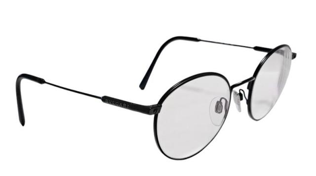 新品同様 ブルガリ メガネフレーム ロゴ ブラック 黒 BV1107 メンズ レディース めがね 眼鏡 BVLGARI めがねフレーム  【中古】