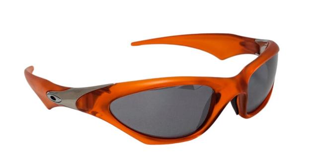 新品同様 オークリー スカー SCAR パーシモン 廃盤品 PERSIMMON オレンジ ブラックレンズ メンズ ヴィンテージ OAKLEY 【中古】