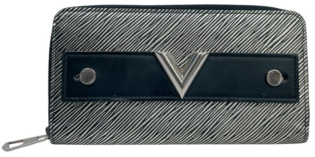 ルイヴィトン 長財布 エッセンシャルV ジッピーウォレット M62522 限定 Vモチーフ エピ ブラック　シルバー　黒　 ラウンドファスナー メ