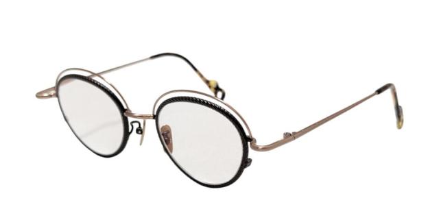 VioRou ヴィオルー 眼鏡 Asaki-2 チタニウム メガネ 476P/PKG Brown Pink gold ピンクゴールド サングラス チタン製 伊達メガネ 【中古】