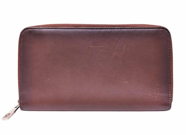 ルイヴィトン オンブレ ジッピーオーガナイザー ラウンドファスナー 長財布 レザー M61687 メンズ 紳士用 VVVロゴ 【中古】
