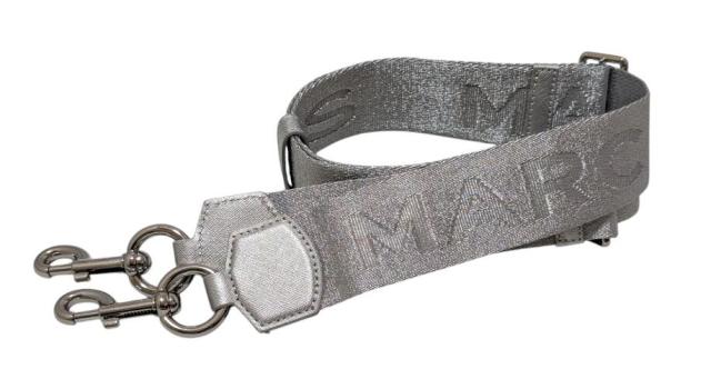 マークジェイコブス ショルダーストラップ バッグ用 ロゴ シルバー MARC JACOBS MJ 【中古】