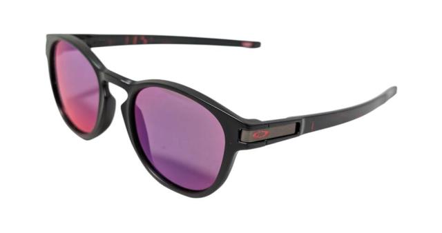 オークリー サングラス ラッチ LATCH OO9439-2753 ブラック 黒 マットブラック パープル 偏光レンズ プリズム メンズ　レディース 【中古