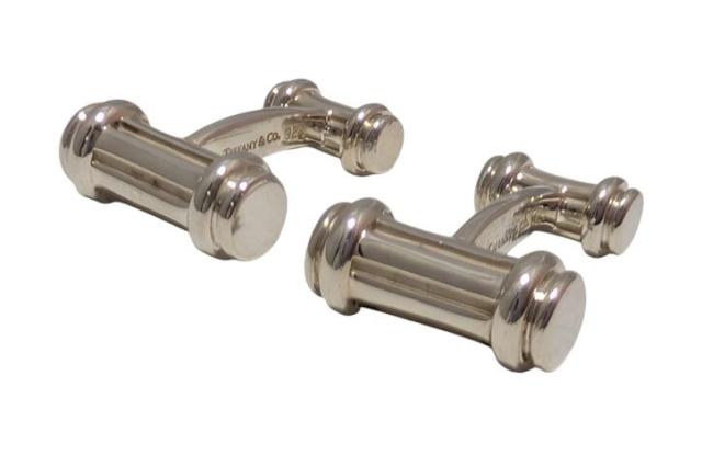 ティファニー SV925 カフス ローラー カフリンクス カフスボタン SILVER 円柱 円筒形 メンズ アクセサリー TIFFANY＆Co. TIFFANY 【中古