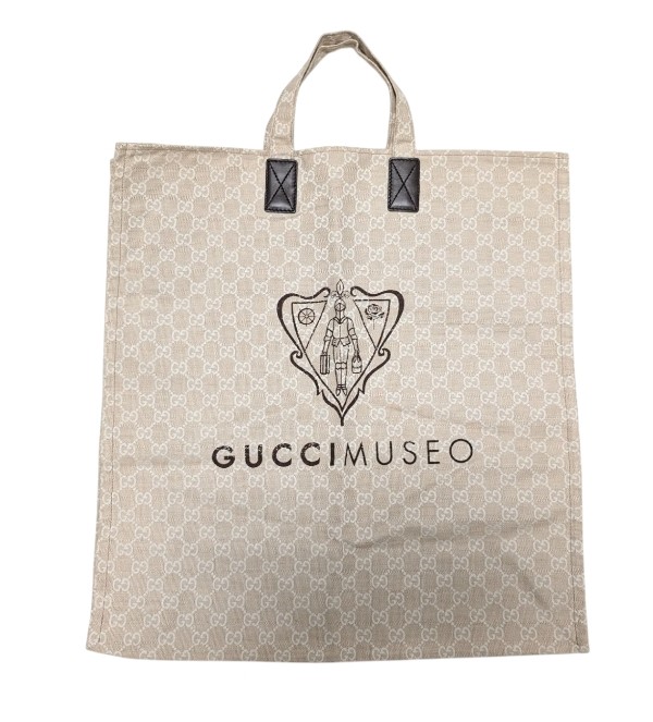 グッチ ミュゼオ トートバッグ 283415 キャンバス バッグ ハンドバッグ トート エコバック MUSEO GGキャンバス GUCCI  【中古】