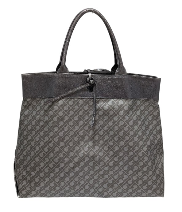 ゲラルディーニ トートバッグ ソフティ ハンドバッグ グレー トート レディース バッグ ナイロン 軽量 GHERARDINI 【中古】