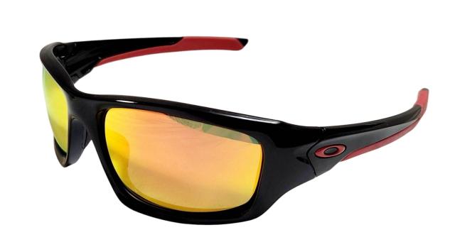 オークリー サングラス バルブ VALVE OO9236-02 ブラック 偏光レンズ 黒 レッド メンズ レディース OAKLEY 【中古】