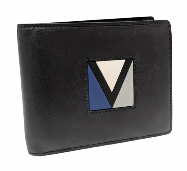 ルイヴィトン 財布 二つ折り ルイヴィトンカップ ポルトフォイユ フロリン Ｍ80710 レザー ブラック 黒 メンズ コンパクト ＬＶ ルイ・ヴ