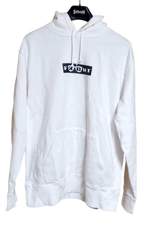 タグ付き未使用 オークリー　日本製　oakley フラグメント パーカー フーディー　FRGMT　ホワイト JPN XLサイズ【中古】