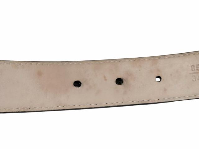 ブルガリ ベルト パレンテシ ロゴ ゴールド ブラック 85cm 黒 29729