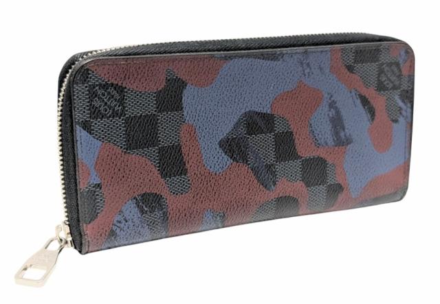 ルイヴィトン ジッピーウォレット・ヴェルティカル N63290 ダミエ コバルト カモフラージュ ジッピー ジップアラウンド ラウンドファスナ