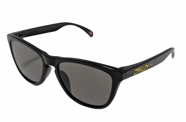 オークリー サングラス フロッグスキン OO9245 フラグメント ブラック イエロー メンズ レディース  箱付き Oakley frogskins fragment D