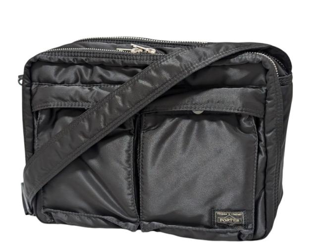 新品同様 ポーター ショルダーバッグ タンカー ブラック 黒 斜め掛け PORTER ナイロン 男女兼用 メンズ レディース PORTER 吉田かばん 【