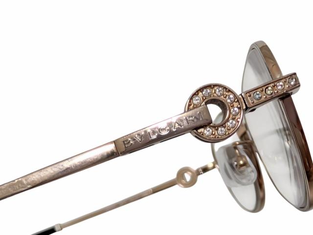 ブルガリ 眼鏡フレーム メガネ 2202TD フルリム ゴールド GP ラインストーン チタン TITANIUMロゴ入り 日本製 メガネフレーム メンズ レ ブルガリ 眼鏡フレーム メガネ 2202TD フルリム ゴールド GP ライン