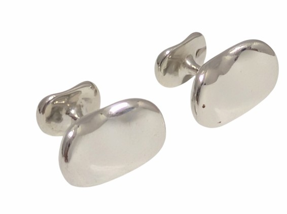 ティファニー カフス ビーンズ エルサ ペレッティ カフリンクス カフスボタン  シルバー ＳＶ925 メンズ アクセサリー  スターリングシル