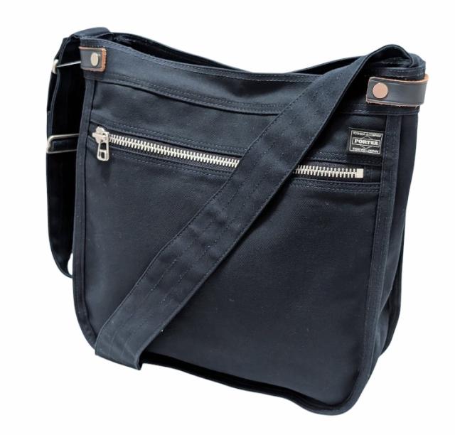 ポーター ネイキッド ブックバッグ(L) 667-19786 濃紺 ネイビー キャンバス 縦型 ショルダーバッグ A4 吉田カバン 日本製 メンズ NAKID B