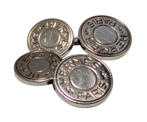 エルメス セリエ カフス シルバー製 カフリンクス ＳＶ925 メンズ ＨＥＲＭＥＳ シルバー 【中古】