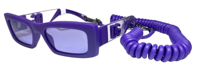 未使用 ドルチェ&ガッバーナ サングラス ドルガバ ロゴ DG DG6173  紫 バイオレット パープル クリア  アイウェア DOLCE&GABBANA メンズ