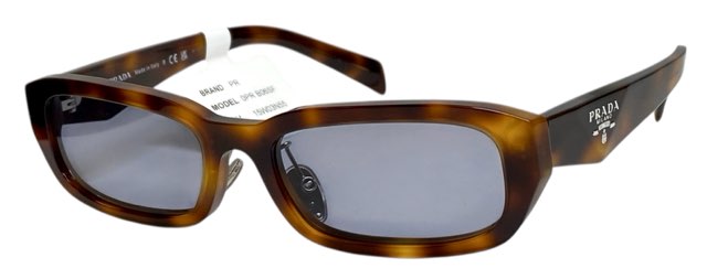未使用 プラダ サングラス PRADA PR B06SF スクエア べっ甲柄 ブラウン ブラック 黒 レディース メンズ  ロゴ SUNGLASSES 【中古】