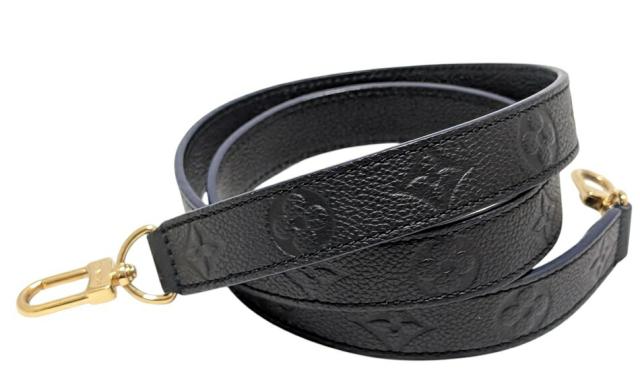 新品同様 ルイヴィトン ショルダーストラップ モノグラム アンプラント ネイビー 紺 レザー ストラップ バッグ用 LOUIS VUITTON ヴィトン