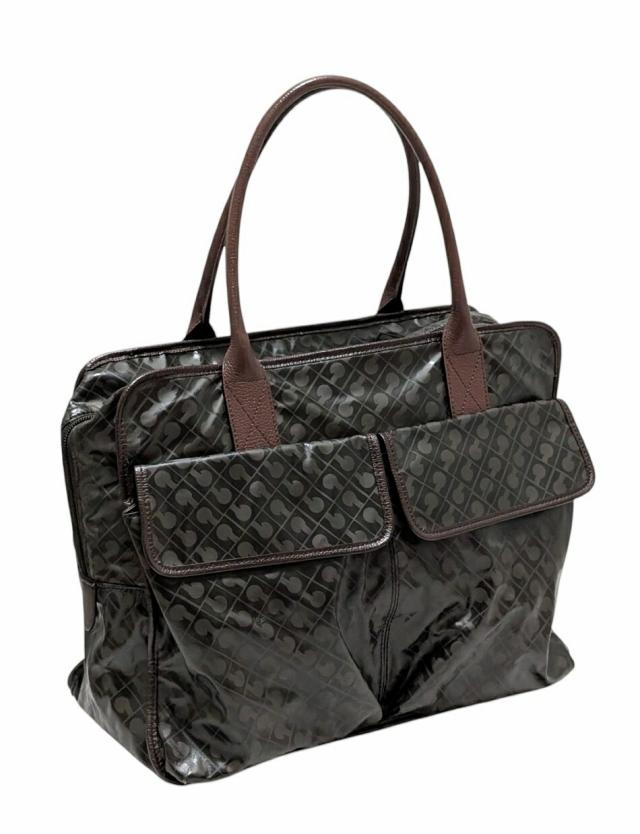 ゲラルディーニ トートバッグ ハンドバッグファスナー付   ソフティ SOFTY ダークブラウン ブラウン グレー 茶色 GHERARDINI レディース