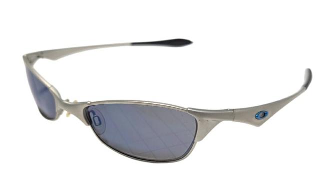 オークリー サングラス ワイヤータップ Wiretap マットシルバー ブルー系ミラーレンズ 眼鏡フレーム メガネ メンズ 紳士用 OAKLEY Wireta