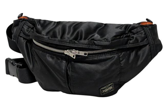 新品同様 ポーター タンカー ウエストバッグ ボディバッグ 斜め掛け ショルダーバッグ ブラック 黒 ＰＯＲＴＥＲ メンズ レディース 男女