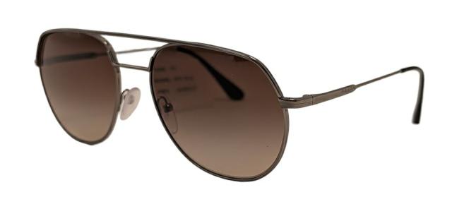 未使用 プラダ サングラス ＰＲ 55ＵＳ リネア ロッサ パイロット ティアドロップ ブラウン メタル メンズ ＰＲＡＤＡ 【中古】