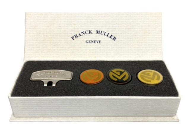 未使用 フランクミュラー ゴルフマーカー ノベルティ シルバー　オレンジ　ブラック ブルー FRANCK MULLER 【中古】