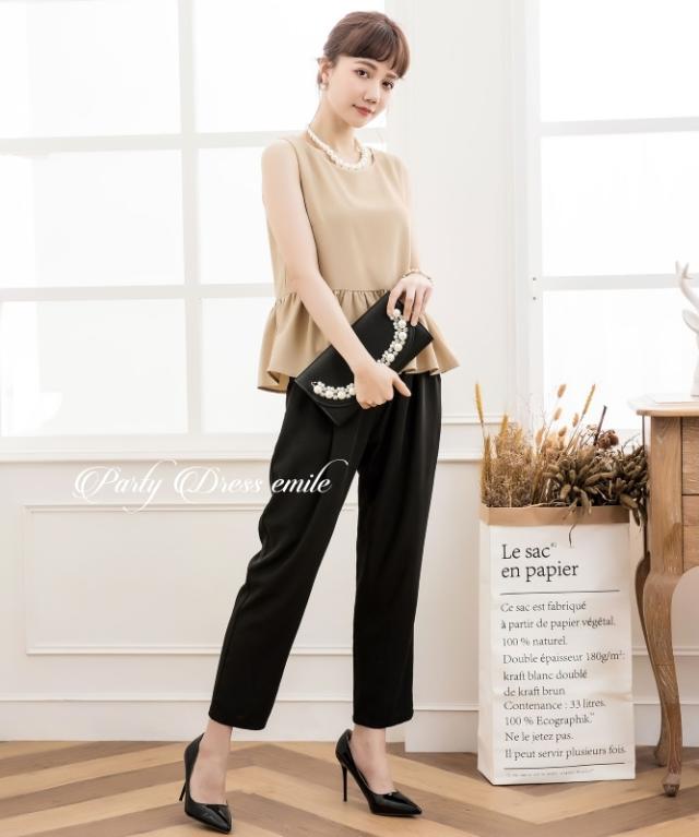 レビュー特典 パーティードレス パンツ 結婚式 お呼ばれ 二次会 ドレス