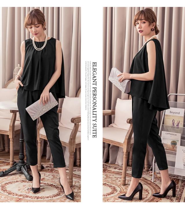 レビュー特典 パーティードレス パンツ 結婚式 お呼ばれ 二次会 ドレス