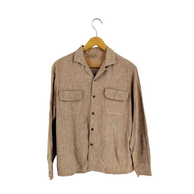 USED古着(ユーズドフルギ) {{Holly Mode}}50S CALIFORNIA製 絣 オープンカラー長袖シャツ メンズ import：M 【中古】【ブランド古着バズストア】